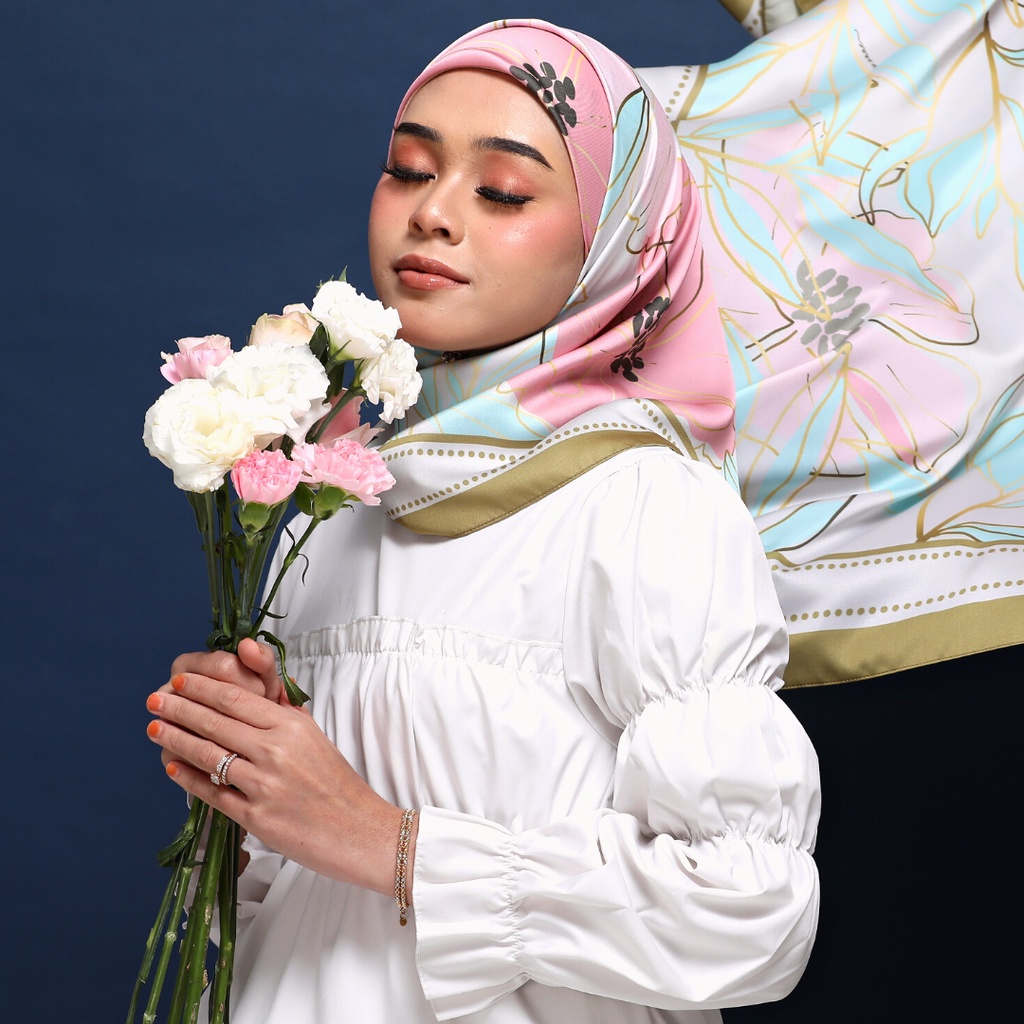 [CLEARANCE] Tyra Anne Magnolia Printed Bawal Satin Twill Silk 45 ...