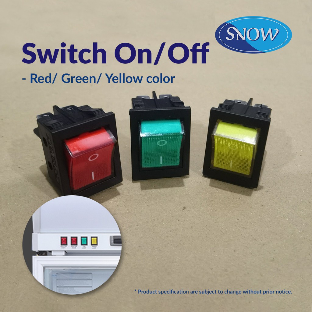 SNOW 2 DOOR / 3 DOOR DISPLAY CHILLER / FREEZER ON/OFF SWITCH | Shopee ...