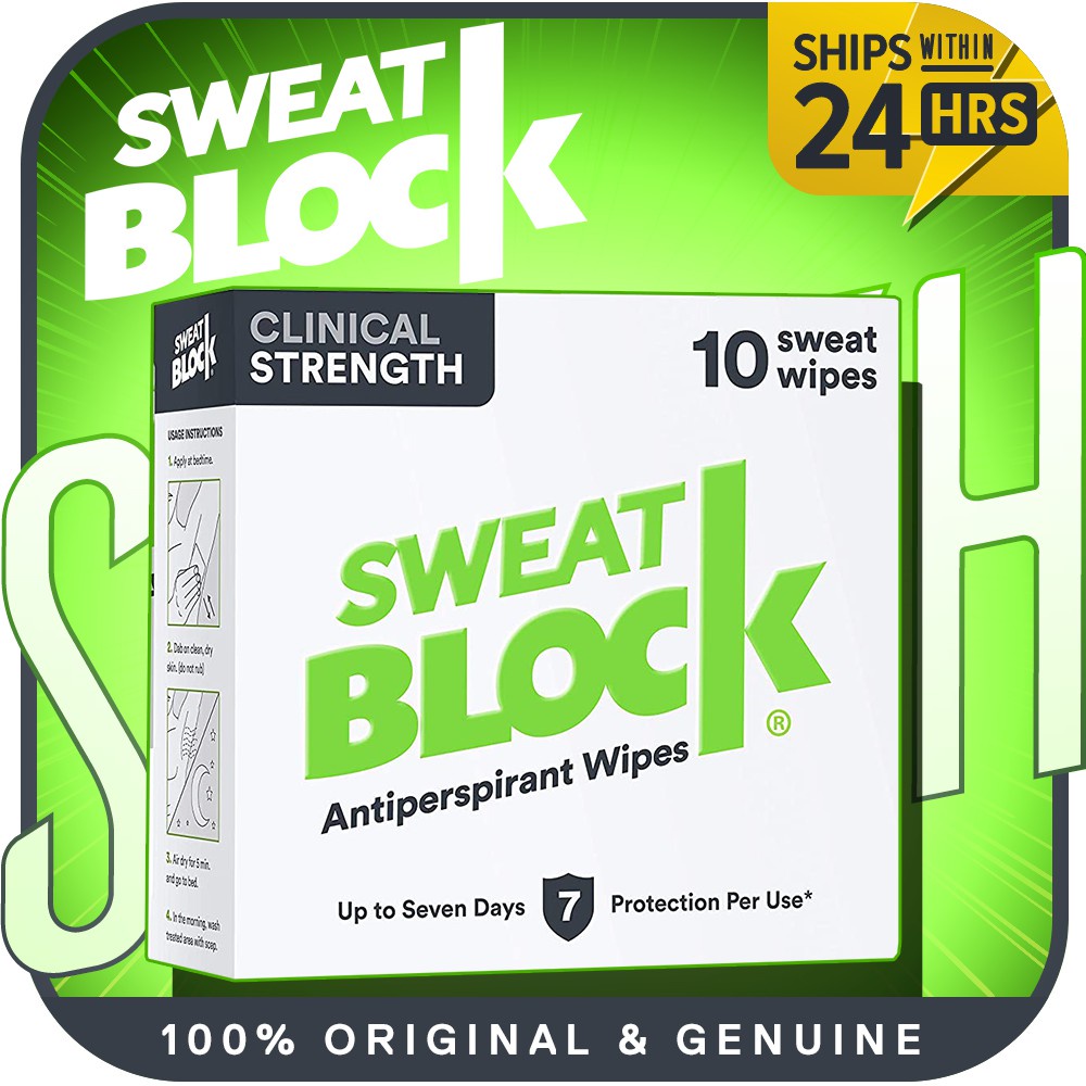 Sweatblock Clinical Strength Antiperspirant Wipes | Hand & Feet Lotion ...