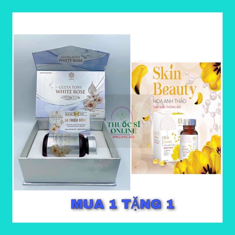Gluta TONE WHITE ROSE skin beauty pills (Box of 30 pills) | Shopee Malaysia