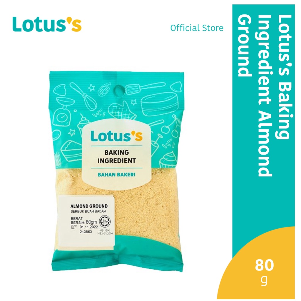 Lotus's Baking Ingredient Almond Ground 80g | Shopee Malaysia