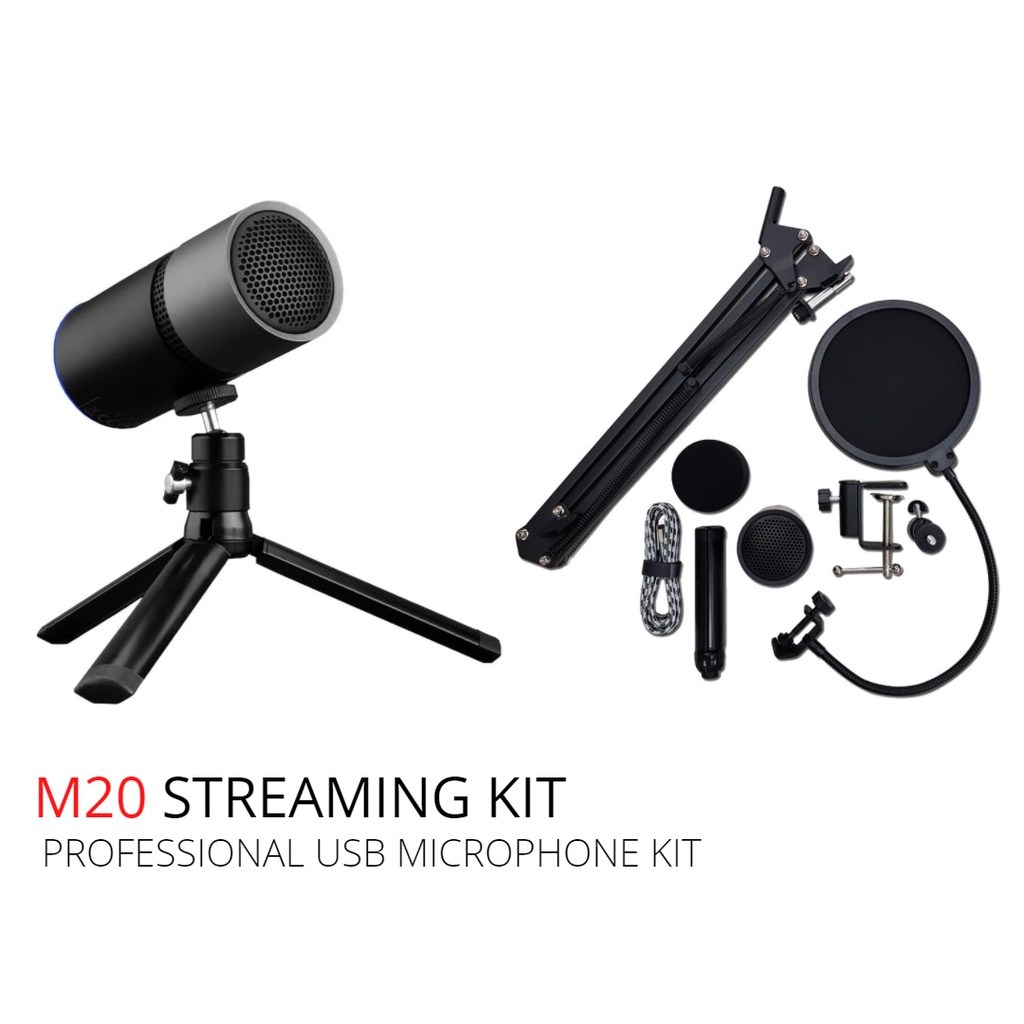 THRONMAX M20 USB Microphone Kit 96KHZ/24BIT Plug & Play Podcast ...