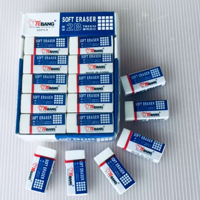 10 pcs Tebang Soft Eraser/ Pemadam Pensil | Shopee Malaysia