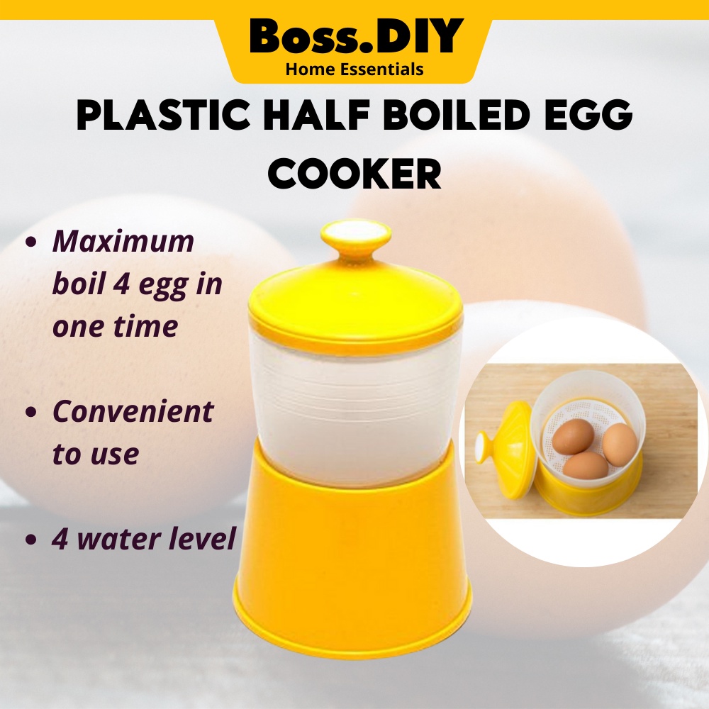 Plastic Half Boiled Egg Cooker Bekas Telur Separuh Masak | Shopee Malaysia