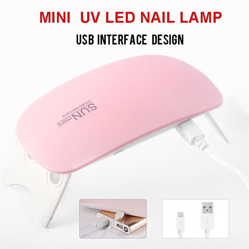 SUN MINI® 6W Mini Nail Lamp Nail Dryer Machine UV LED Lamp Portable USB ...