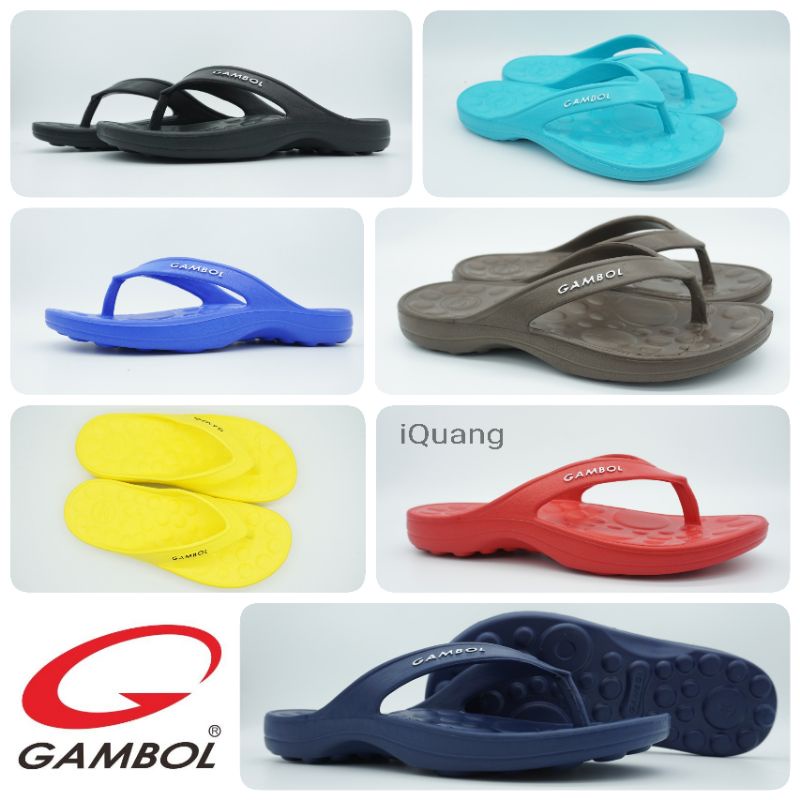 Gambol Gambol Waterproof Flip Flop Slipper 7 Bright Colors GM41090 ...