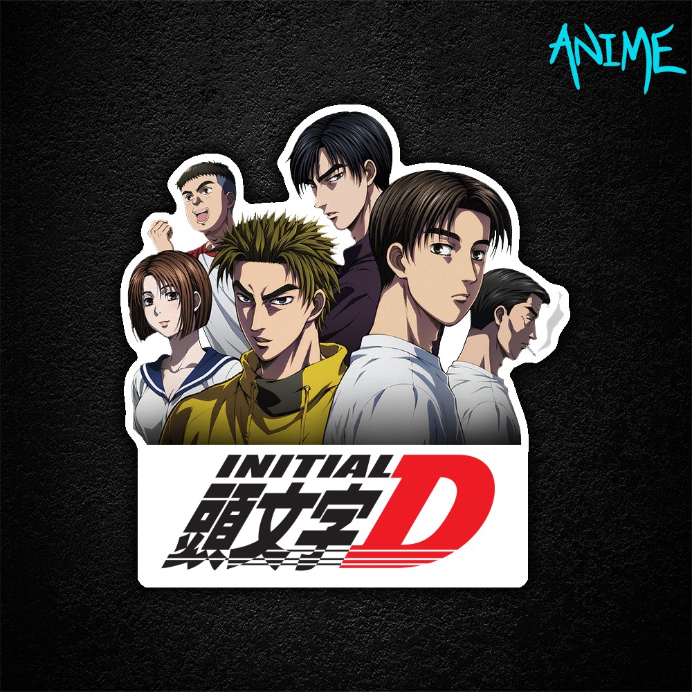 INITIAL D - Initial D Cast - Premium Fan-made Sticker (ANIME series ...
