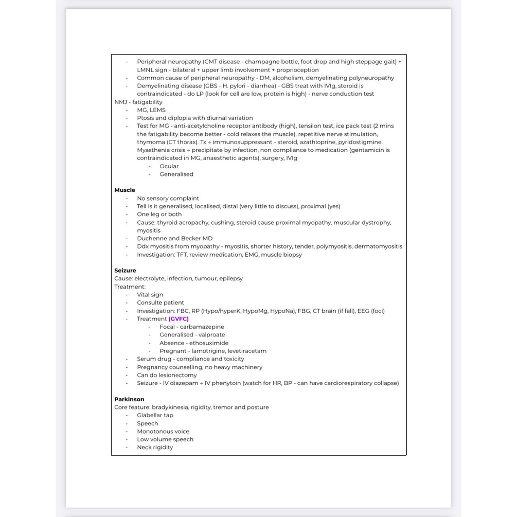 ALL Compiled Neurological Notes (googledrive - PDF) | Shopee Malaysia