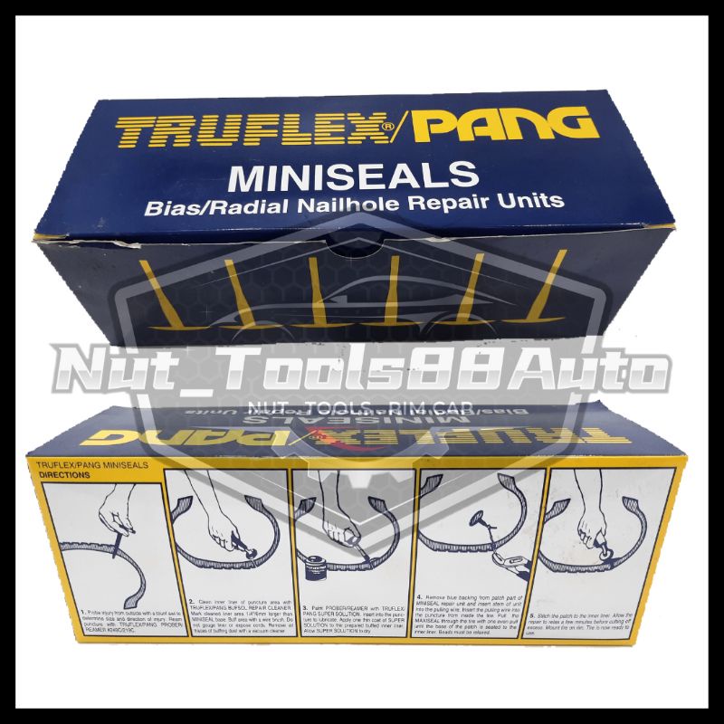 PCS TRUFLEX Pang Miniseals Heavy Duty Tire Patches Tube Patches Tayar ...