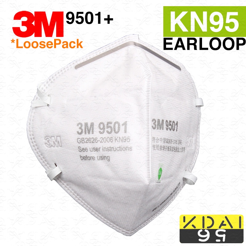 3M 9501 9502 Respirator KN95 N95 3M Earloop Headloop 3M NIOSH 3M N95 ...