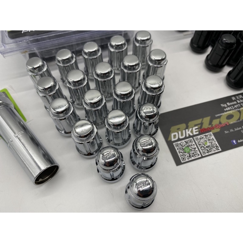 TPI Lock Nut 12x1.5MM 33MM 6 Spline Lock Nut 20Pc Tire Nut Tpi Wheel ...