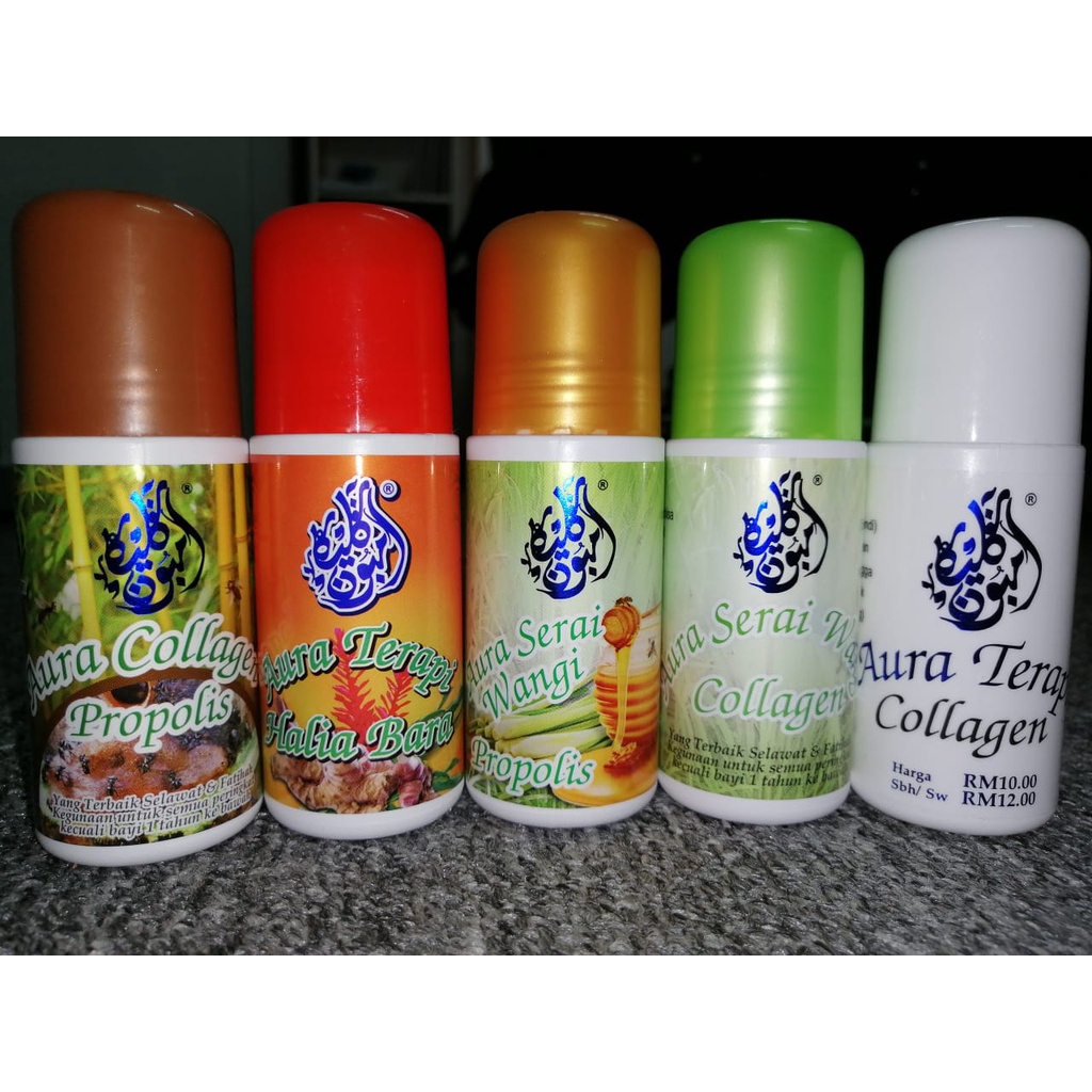 AURA TERAPI ROLL ON HIJAU AURA TERAPI BIRU 80ML 100% ORIGINAL HQ MINYAK ...