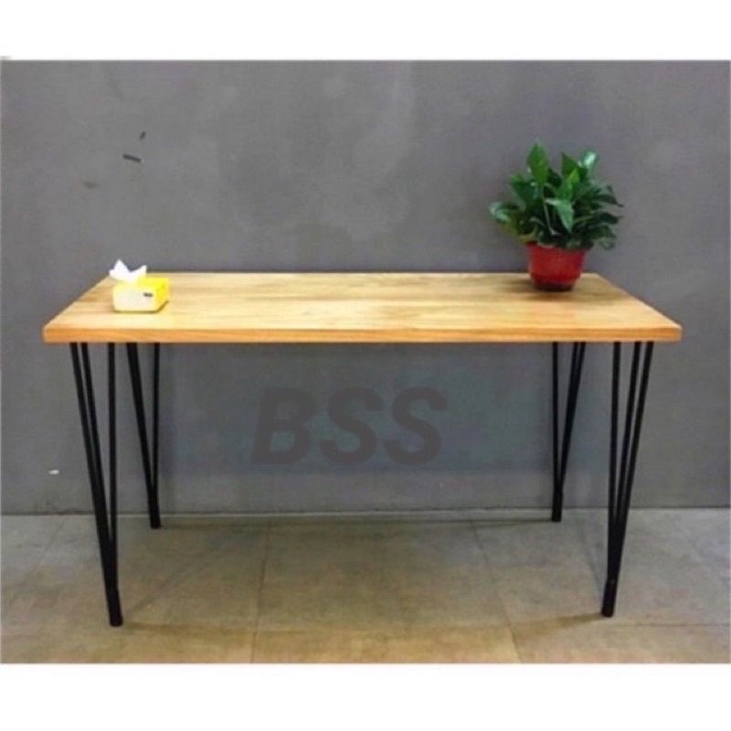 (4pcs) 400mm BSS Black Metal Iron Hairpin Table Legs Desk Legs Modern ...
