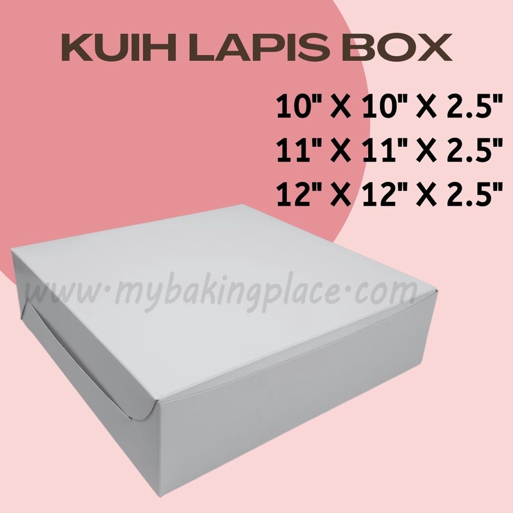 Kotak Kuih Lapis Donut Box Kotak Kek Brownies Cake Box Kotak Kuih Talam ...