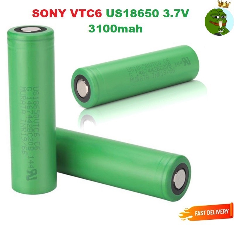 Sony VTC6 US18650 3.65V 3.7V 30A 3000mah 3100mah VTC6 Li-ion ...