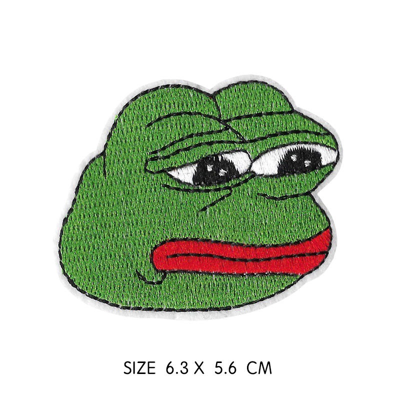 Sad Pepe The Sad Frog Patch Meme Iron On Embroidered Applique Patch ...