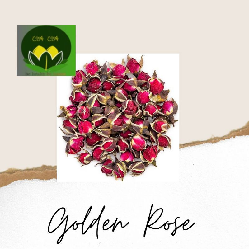 Premium Golden Rose tea/Rose buds Golden edge flower tea/Rose Golden 10 ...
