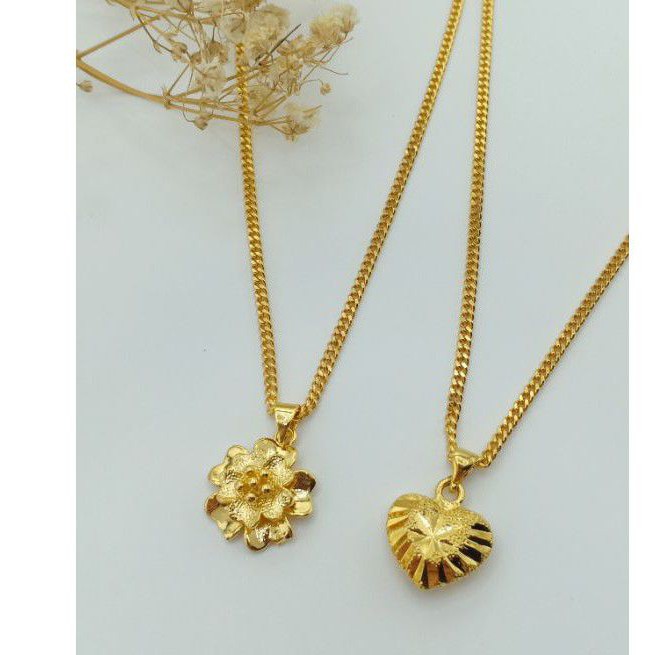 Emas Sadur 24k Rantai Leher Lipan 45/ 50 /60cm+ loket💥 Harga Termurah ...