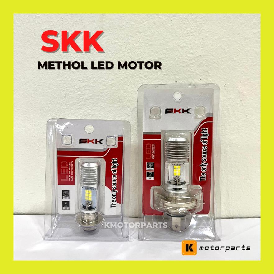 MENTOL LED MOTOR LAMPU PUTIH DAYLIGHT SKK HEADLIGHT BULBS H4 P15D EX5 ...