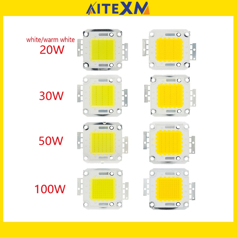 10W 20W 30W 50W 100W White/Warm white LED CHIP Integrated High Power Lamp Beads 24*44mil 32V-34V ...
