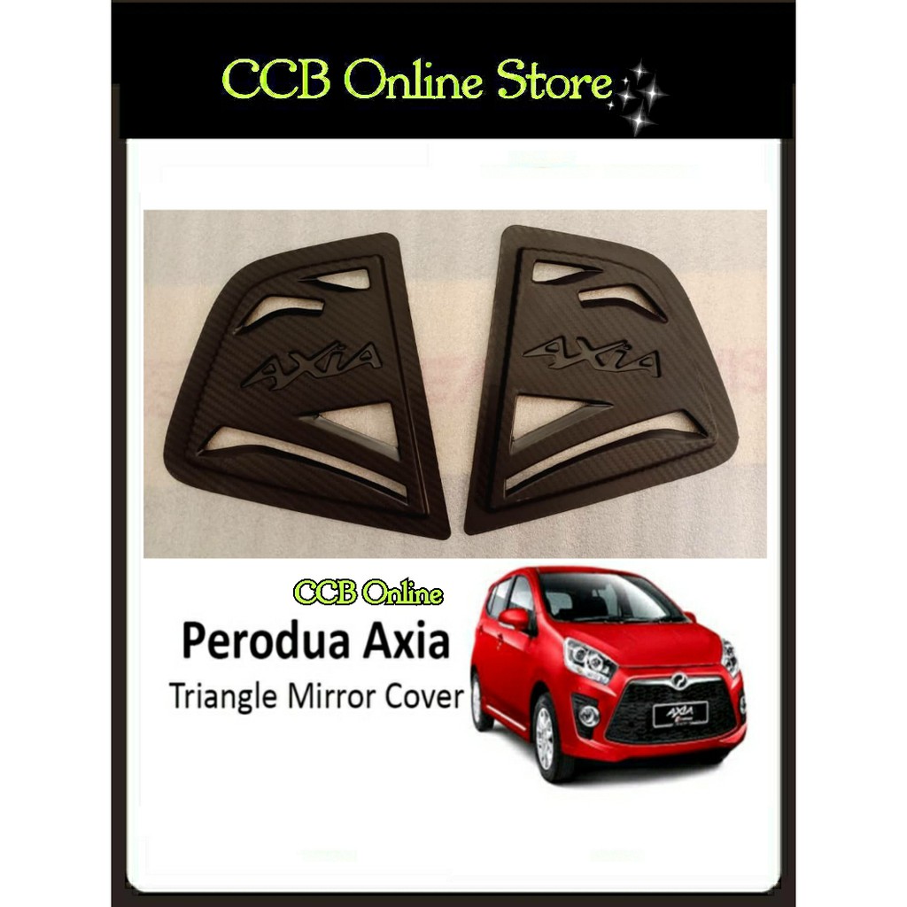 Perodua Axia Rear Side Triangle Window Cover - Carbon | Shopee Malaysia