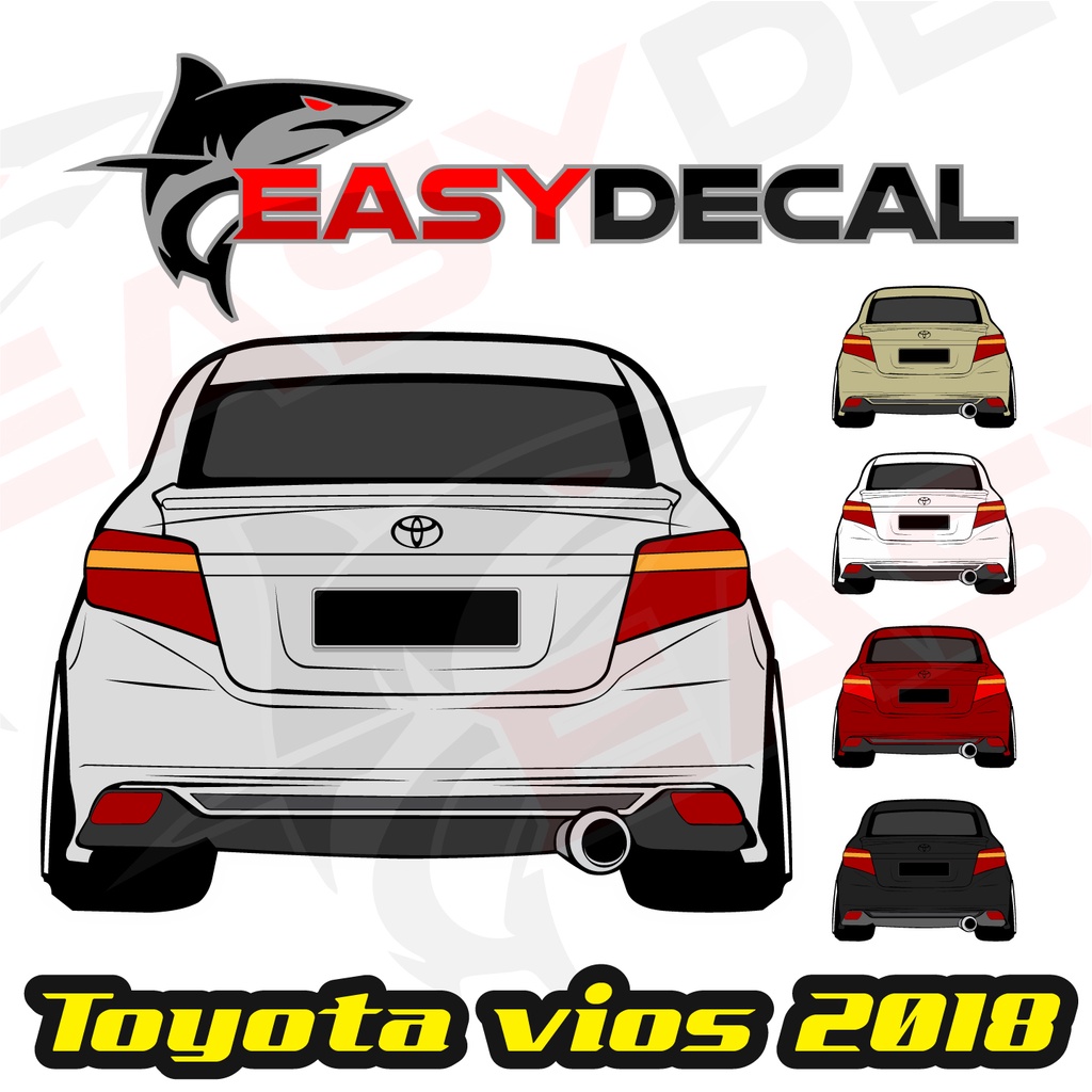 TOYOTA VIOS 2018 STICKER KERETA | Shopee Malaysia