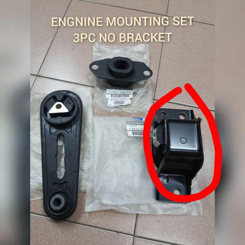 NISSAN GRAND LIVINA 1.6 LATIO ENGINE MOUNTING SET 3PC 100%ORIGINAL MADE ...