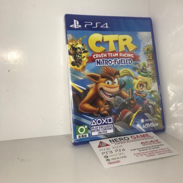 Bd PS4 CTR CRASH TEAM RACING NITRO FUELED CASSETTE | Shopee Malaysia