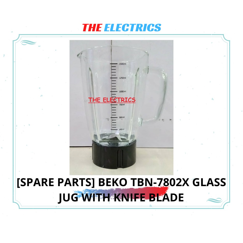 [SPARE PARTS] BEKO TABLE BLENDER GLASS JUG WITH KNIFE BLADE MODEL TBN ...