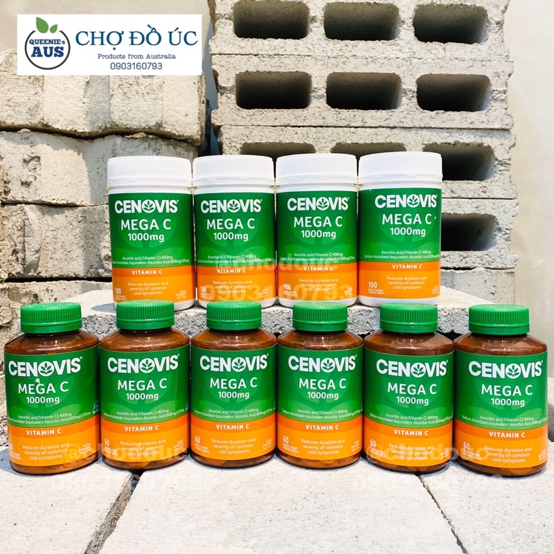 Cenovis Mega C vitamin C Lozenge 1000mg Imported Australia | Shopee ...