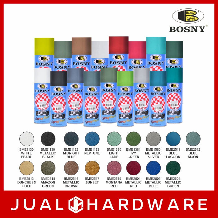 JH - Bosny Metallic Spray Paint 400ml (Only SEA SHIPPING to Sabah ...
