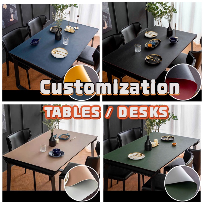 Custom Made Home Office PVC Leather Desk Mat/Multifunctional Office ...