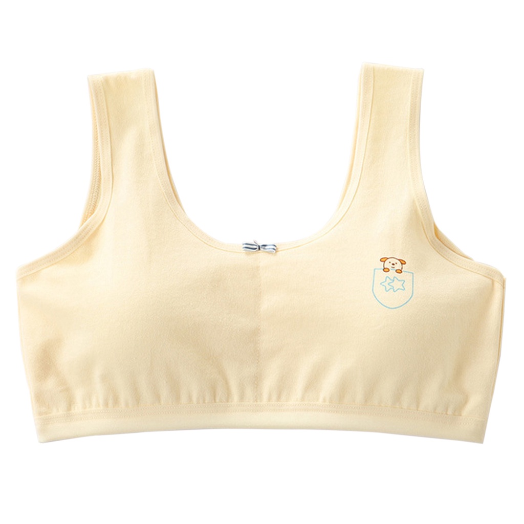 9-18 Y Kids training bra Cotton Developing Girls Bra Breathable Student ...