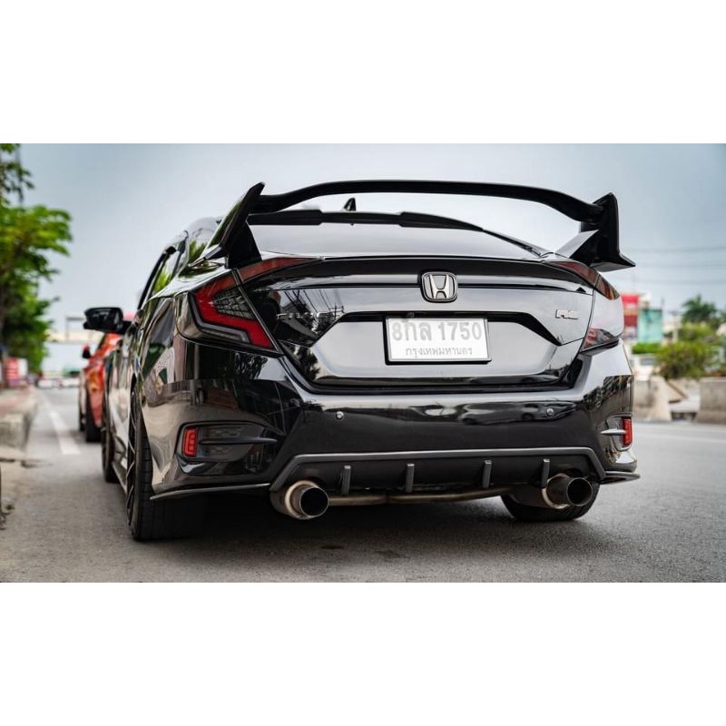 Honda Civic Fc High Quality Carbon Fiber Rear Lips and Rear Diffuser ...