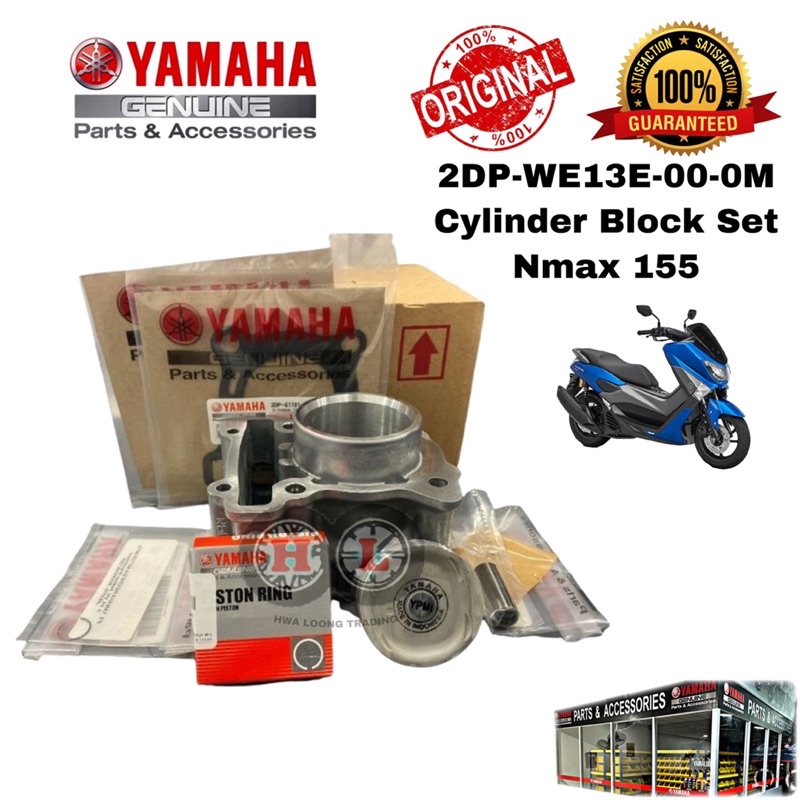 YAMAHA CYLINDER BLOCK SET NMAX ORIGINAL ( 2DP-WE13E-00-0M ) - Cylinder ...
