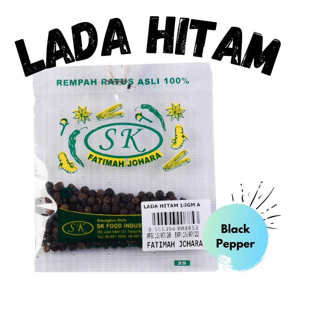 🔥BORONG🔥 Rempah Ratus Fatimah Johara - Lada Hitam (by Papan) | Shopee ...