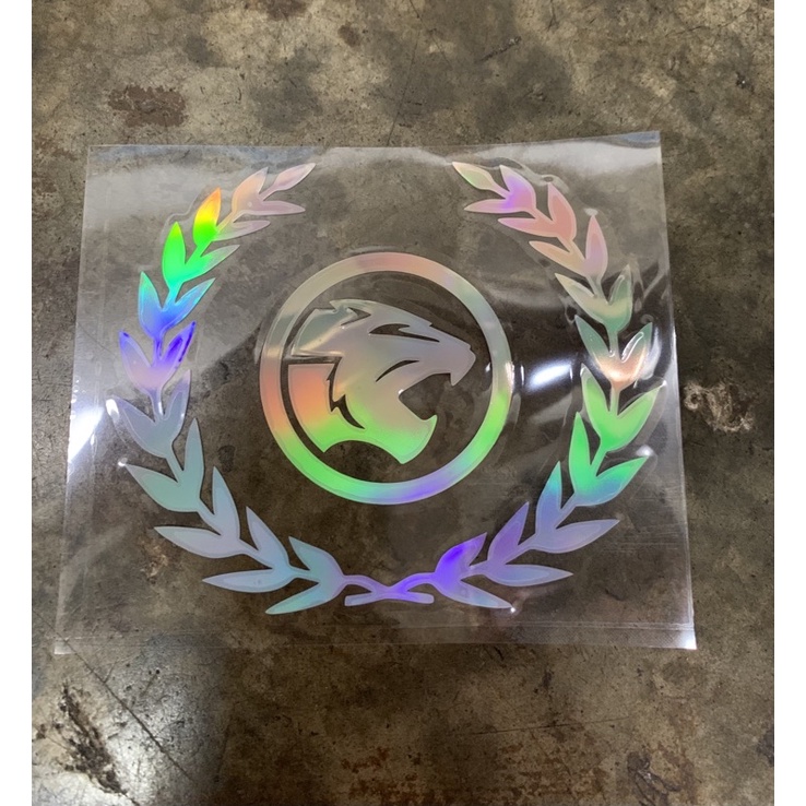 car sticker laser rainbow colour sticker bonet sticker perodua proton ...