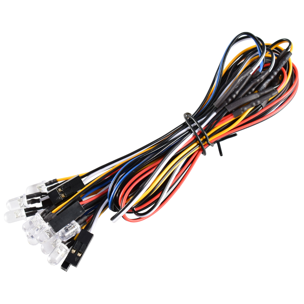 DUMBORC DC Ordinary LED Set 12 Smart Simulation Lights for RC Car Truck ...