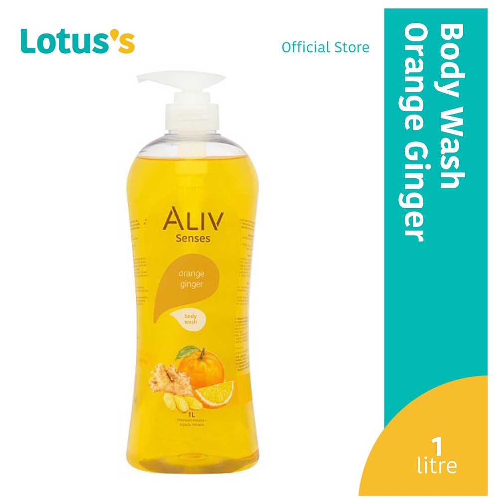 Aliv Senses Orange Ginger Body Wash 1L | Shopee Malaysia