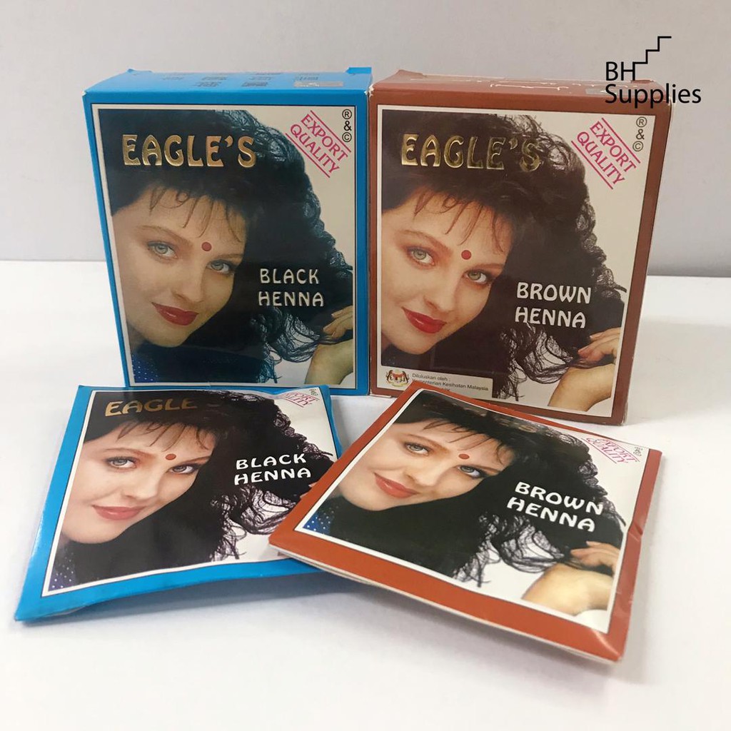 EAGLE'S Hair Henna / Inai Rambut (Black / Brown) | Shopee Malaysia