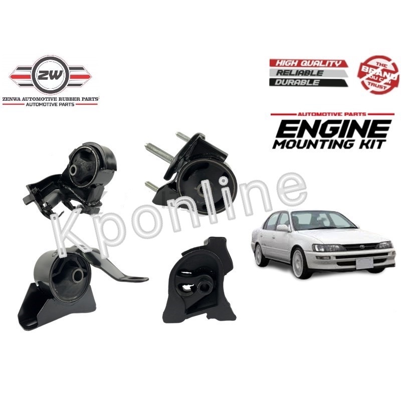 TOYOTA AE101 AUTO ENGINE MOUNTING KIT SET (ZW) | Shopee Malaysia