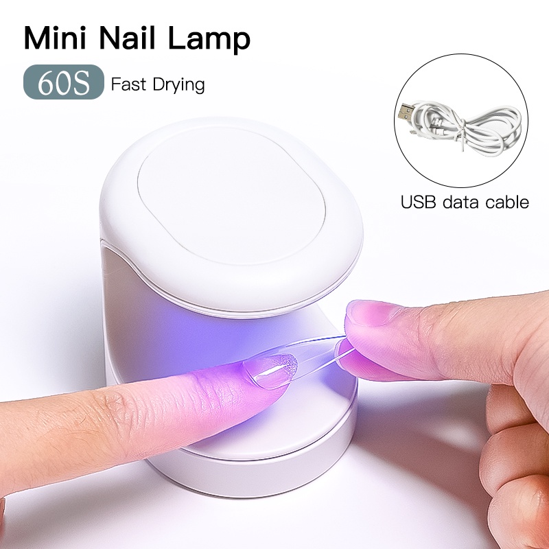 Mtssii Nail Dryer Mini USB UV LED Lamp Nail Art Manicure Tools 60s Fast Drying Curing Light For ...