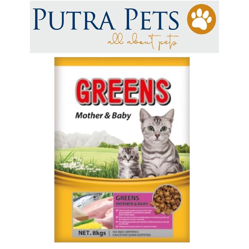 8KG GREENS MOTHER & BABY CAT FOOD | Shopee Malaysia