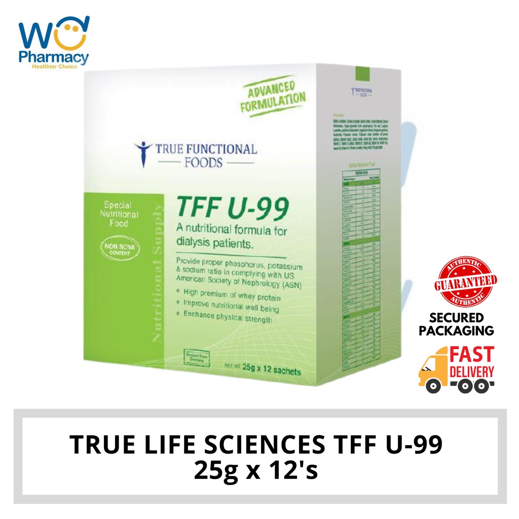 TFF U-99 Sachets 12s (Exp: 2024) | Nutritional Formula for Dialysis ...