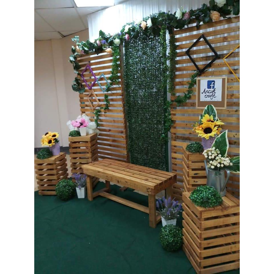 kayu kayu preloved pelbagai- stand, backdrop, bench dll | Shopee Malaysia