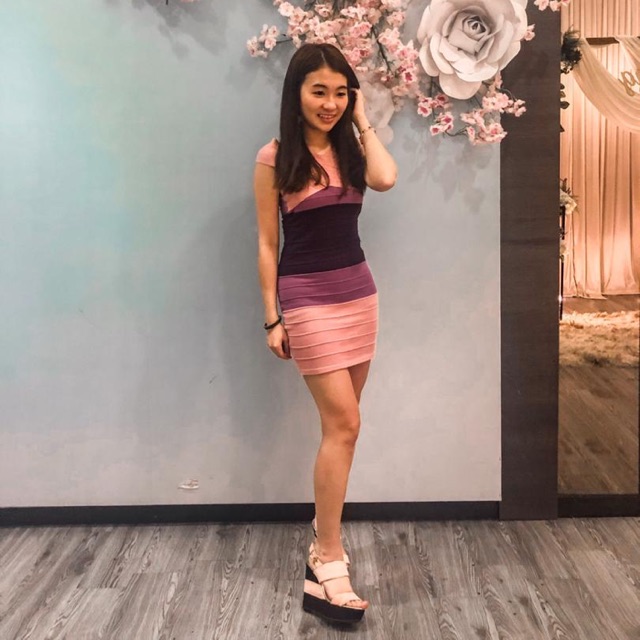 Purple Pink Dress (Pre-loved) | Shopee Malaysia