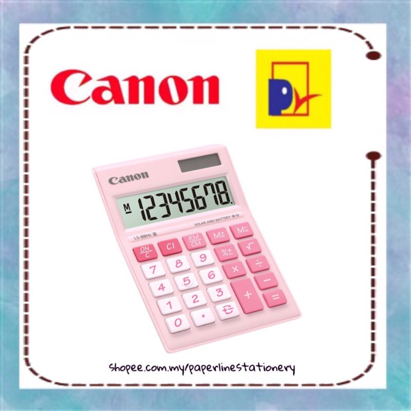 Canon Calculator LS-88Hi III - 8-Digit Mini Desktop Calculator [Ready ...