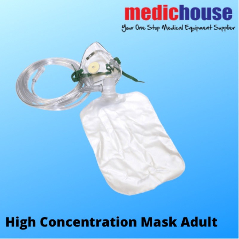 OXYGEN MASK with Reservior Bag Adult( High Concentration)Jodismed ...