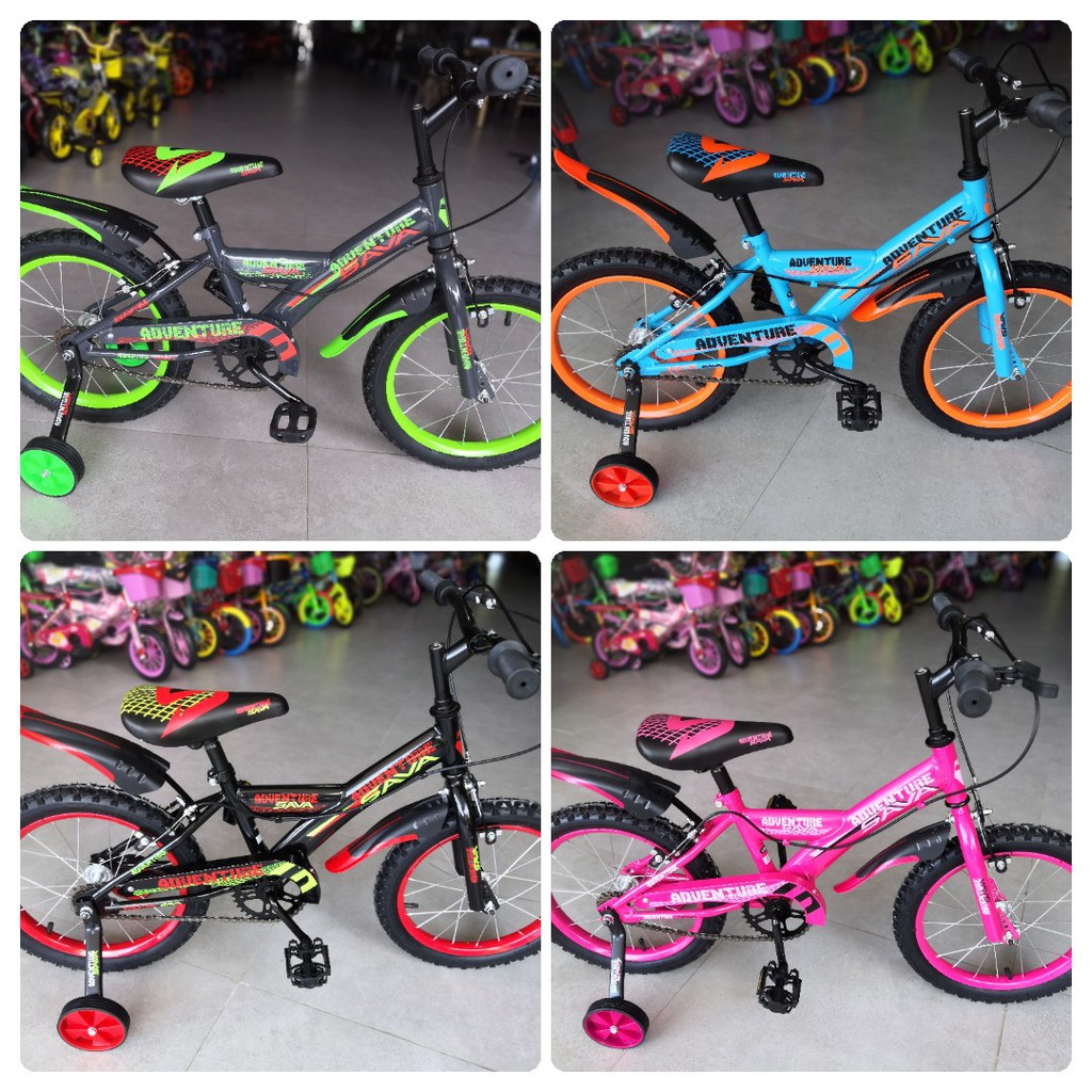 BASIKAL KANAK-KANAK SAIZ 16 INCI UNTUK UMUR 4-7 TAHUN SAVA (Bicycle 16 ...