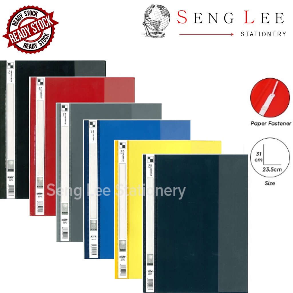 HATA A4 PP Management File 807A with Pocket | Shopee Malaysia